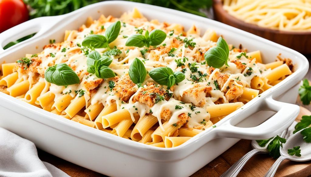 Easy Chicken Pasta Bake Recipe | Family Favorite!