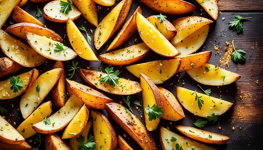 Crispy Potato Wedges Recipe | Home Baked!