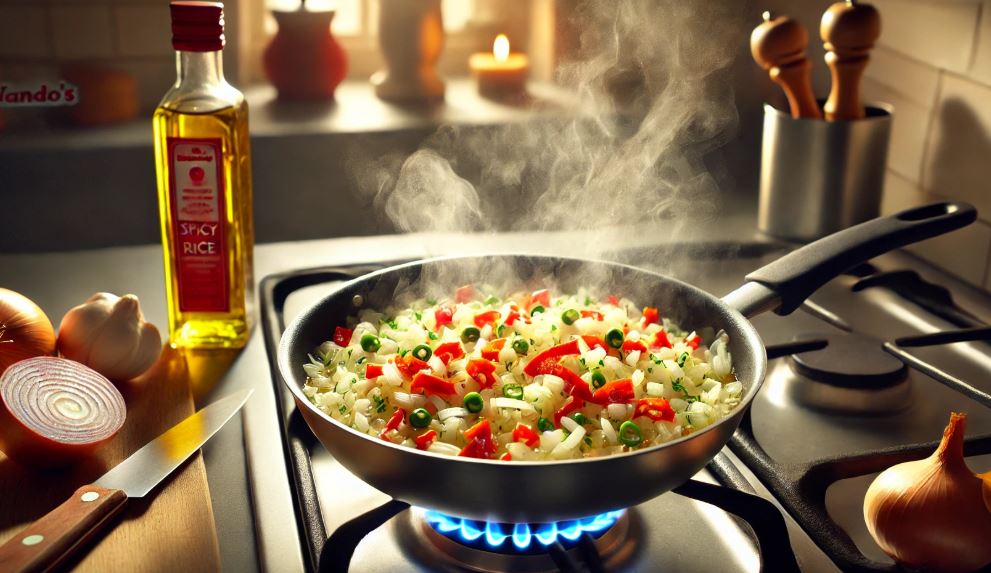 Nandos Spicy Rice Recipe | Step-by-Step Cooking Guide - Recipe to Cook